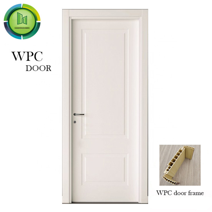 Water Resistant WPC Plain Door CE Certified Anti Moisture Apartment Doors